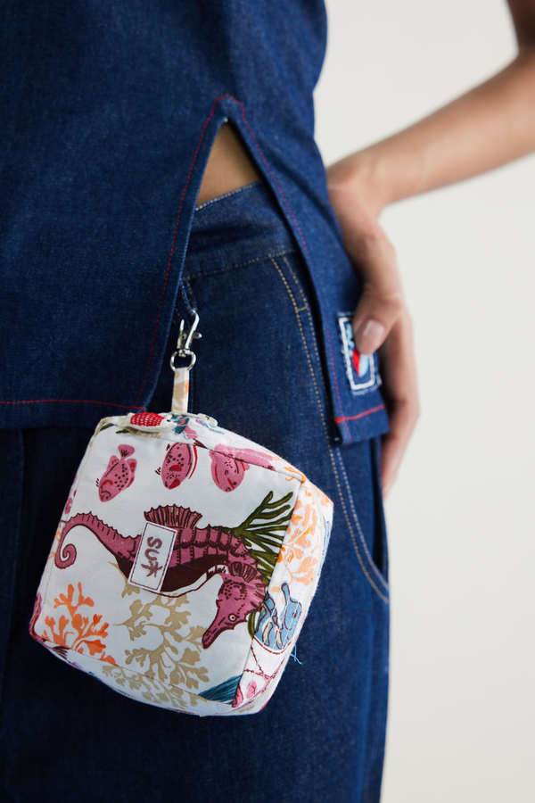 Coral Life Upcycled Utility Pouch | SUI – Sui